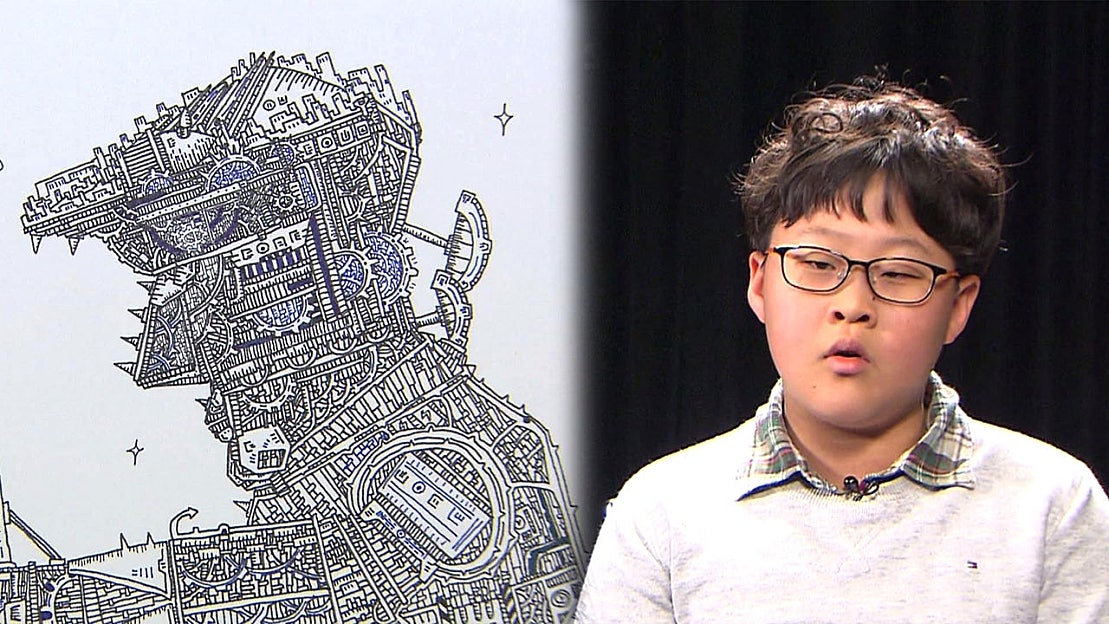 상상력 끝판 왕 범진 군의 0.1mm 세밀화! - 네이버 TV