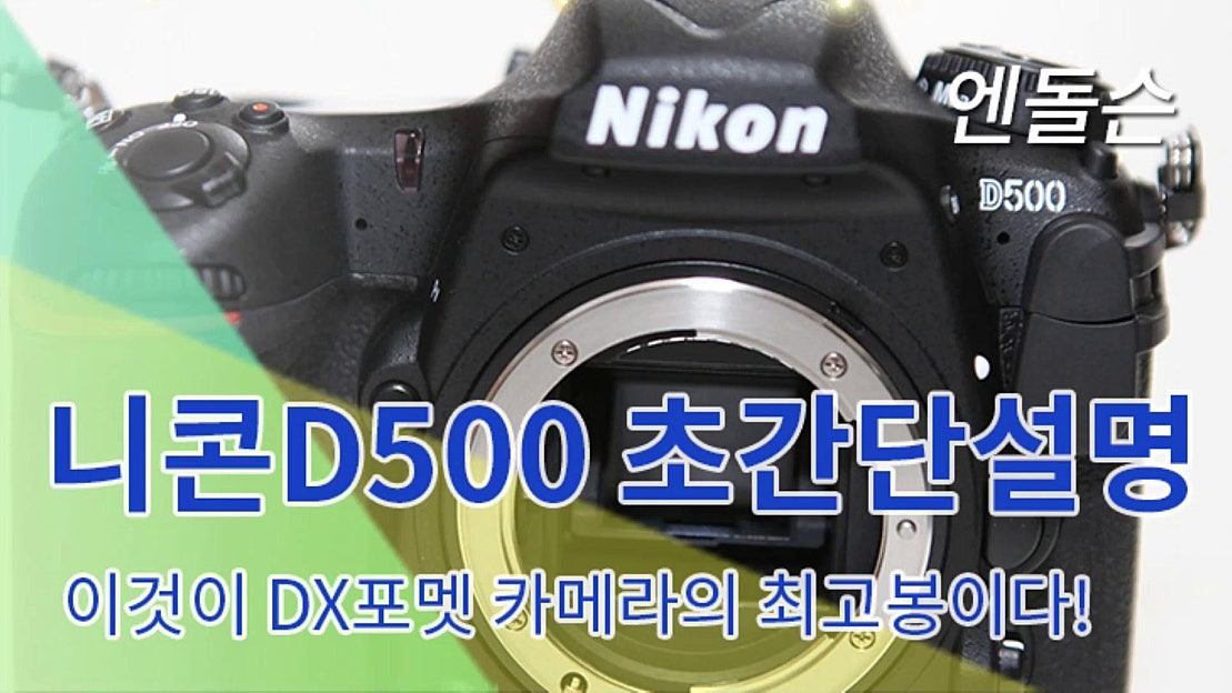 니콘 D500 전설의 크랍바디의 귀환 빠르게 살펴보기 - 네이버 TV