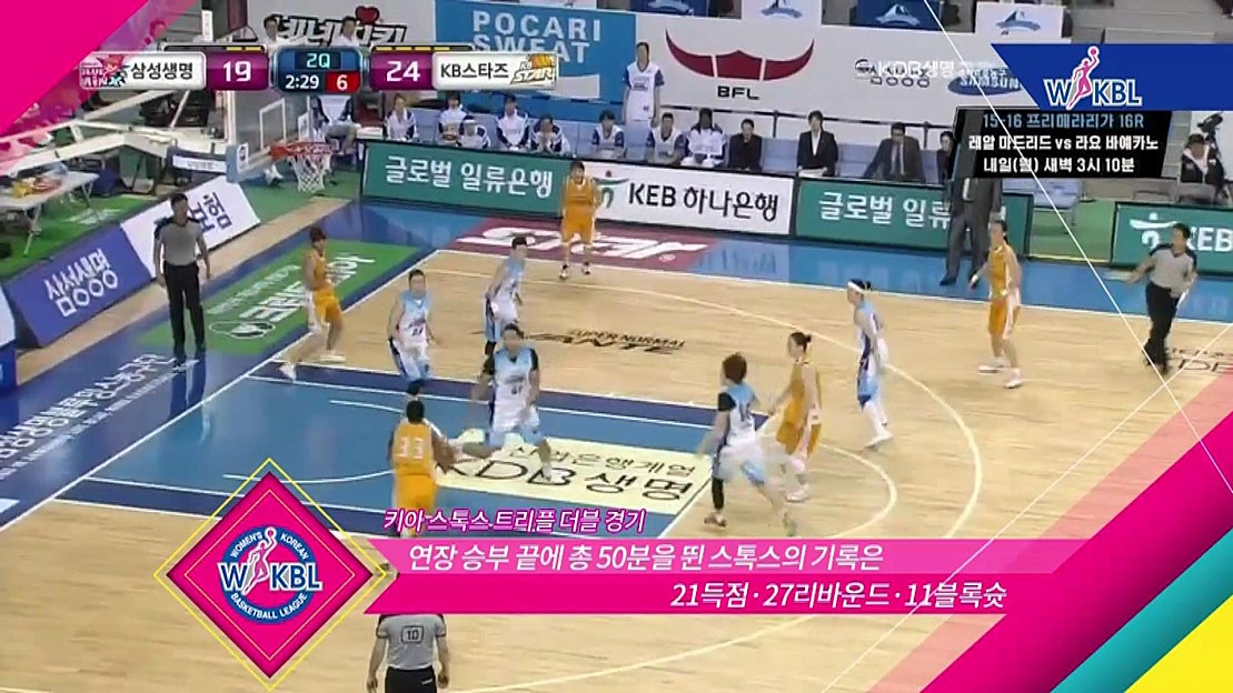 2015-2016 KDB생명 여자프로농구 명장면 하이라이트 - 네이버 TV