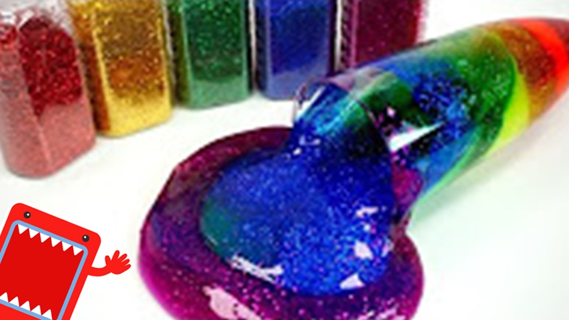 How To Make Glitter Cocktail Rainbow Slime DIY with Colors Slime Jelly ...