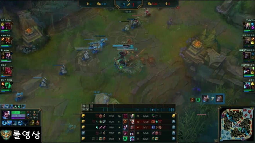 hf ghkyu 야스오1위 vs 오리아나 하이라이트 lol - OP.GG