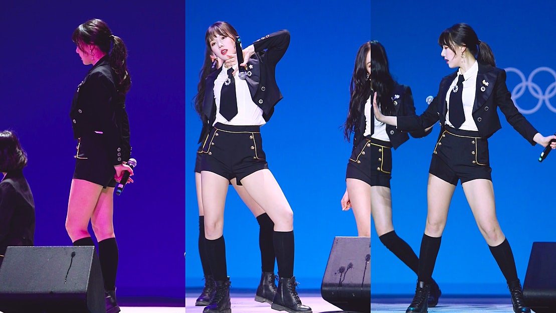 180223 여자친구 (GFRIEND) 예린 (Yerin) 시간을 달려서 (Rough) 직캠 / 평창 헤드라이너쇼 - 네이버 TV