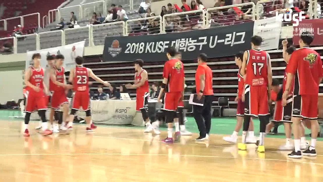 [KUSF 대학농구 U-리그] 2쿼터 버저비터를 성공시키는 고려대 장태빈 - 네이버 TV