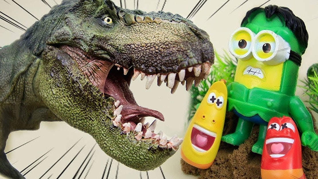 LARVA TOY - Dinosaur VS Hulk Minion | Cartoons For Children | Larva ...