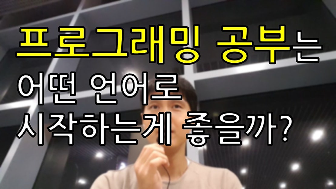 프로그래밍 공부는 어떤 언어로 시작하는게 좋을까 네이버 Tv