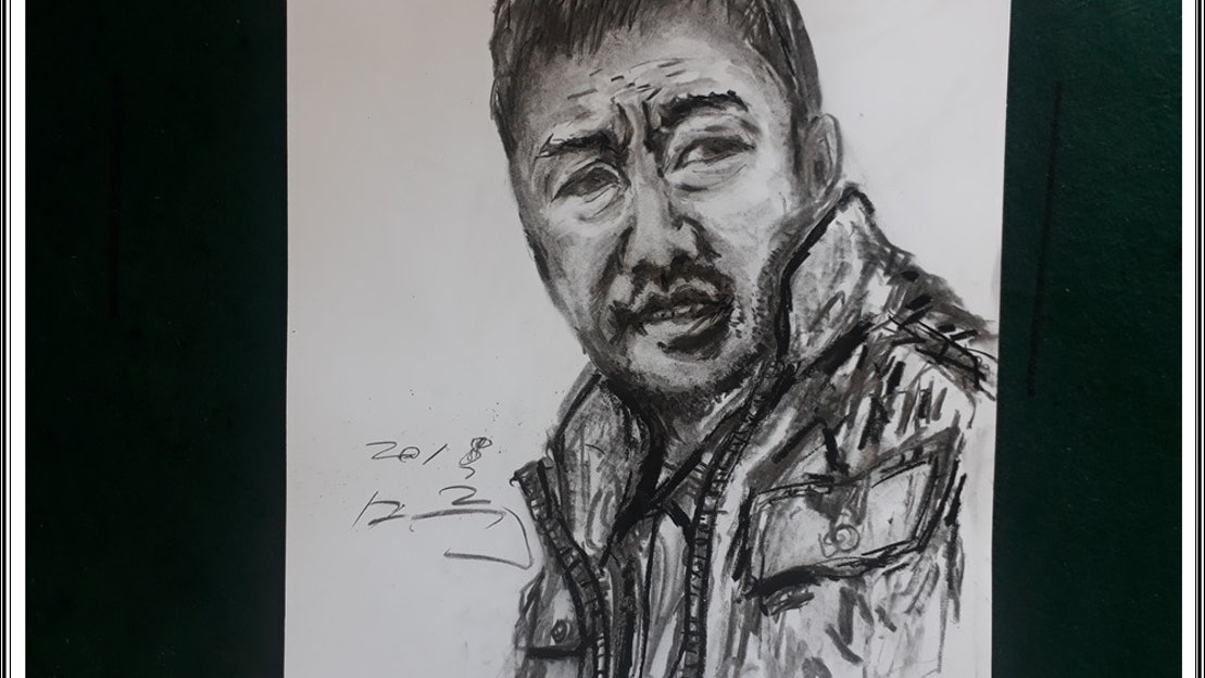 마동석 ( 연필 인물화 드로잉 )charcoal character drawing 성난황소 - 네이버 TV