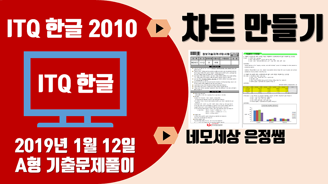 ITQ한글 2010 차트만들기 - 네이버 TV