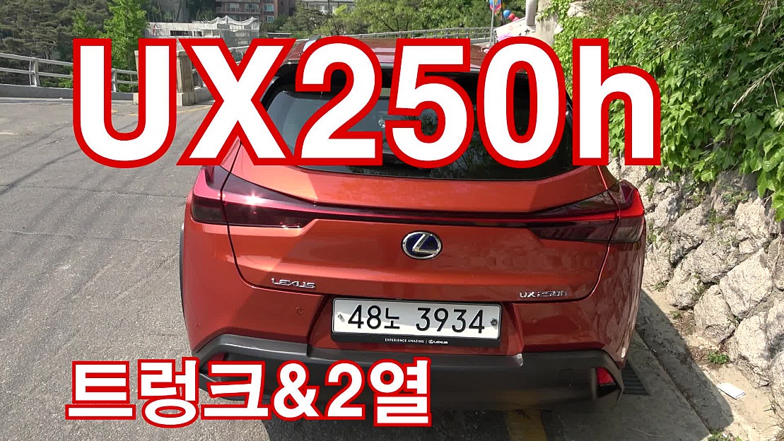 렉서스 UX250h AWD 2열&트렁크 살펴보기(Lexus UX250h AWD rear seat & trunk browsing ...