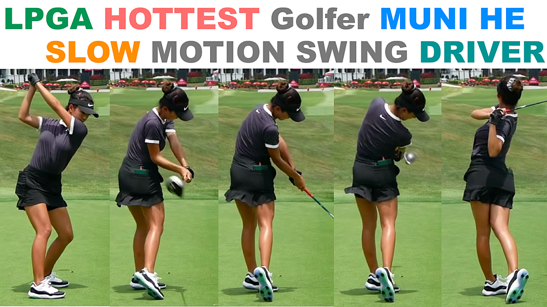 [슬로우 모션 스윙] LPGA 인스타그램 스타 섹시골퍼 허무니 드라이버 연속 스윙(정면-후면) - 네이버 TV
