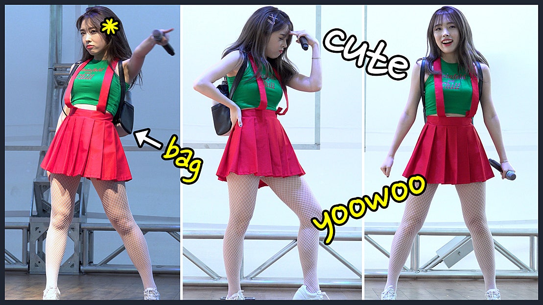 라벨업 유우 LABEL UP YOOWOO 나팔바지 직캠 fancam 190728 by뚜껑 - 네이버 TV