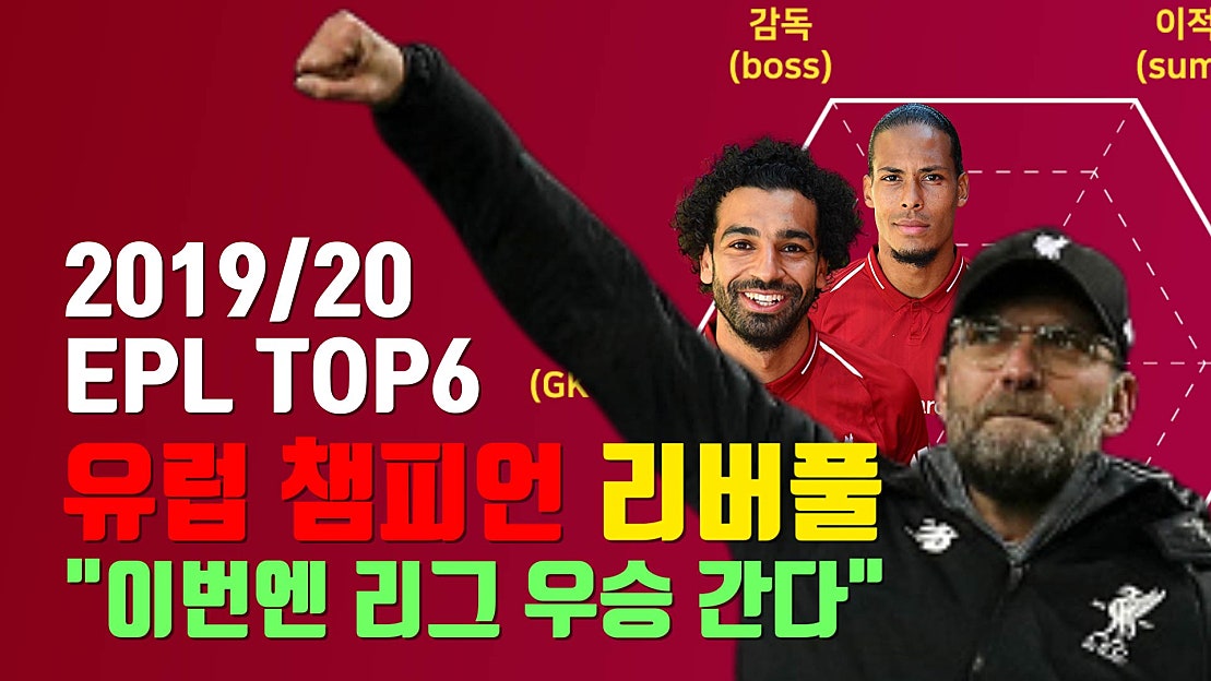 [EPL TOP6] ② ‘펩 잡는 클롭’의 리버풀, 주전급 '0입'에도 우승 근접한 행복풀! - 네이버 TV