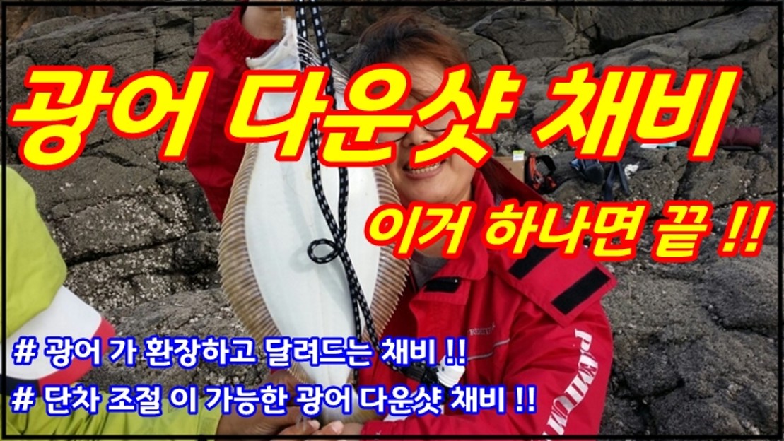 단차 조절 가능한 광어 다운샷 채비 선상 갯바위 워킹 광어 다운샷 낚시 이거 하나면 끝 네이버 Tv