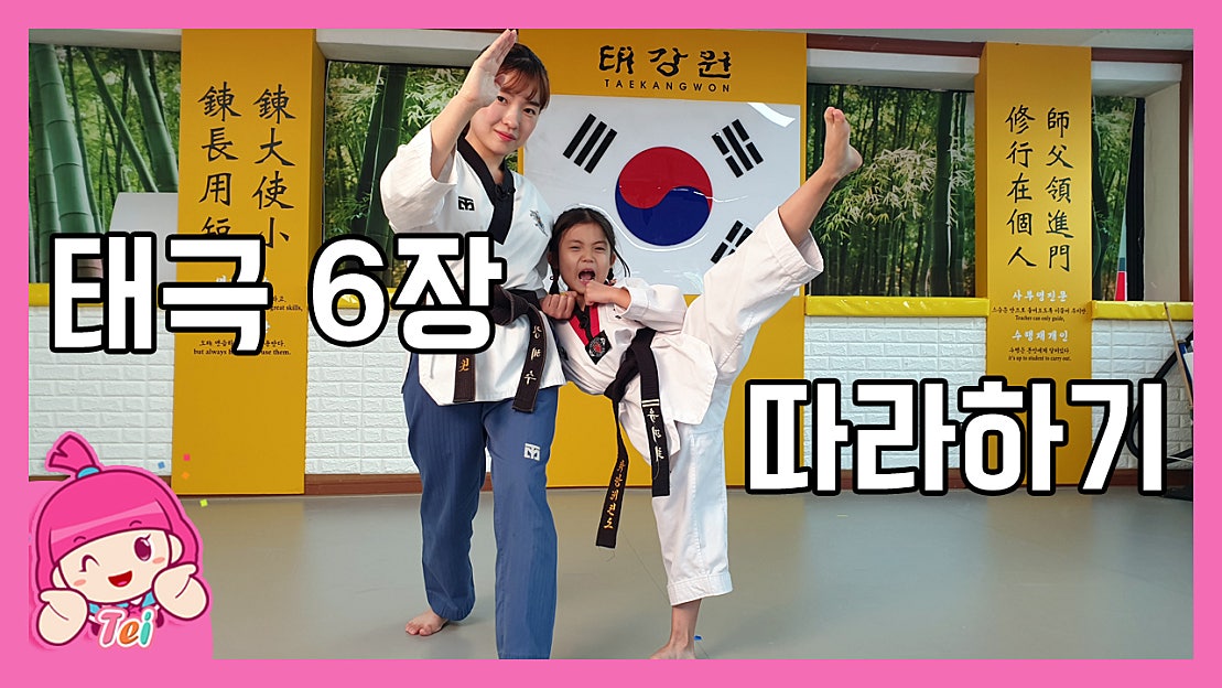 [태권도]품새 따라하기 '태극6장' 홈트레이닝 태권도 거울모드 TAEKWONDO.TEI - 네이버 TV