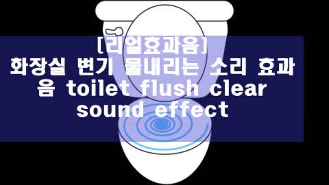 화장실 변기 물내리는 소리 효과음 toilet flush clear sound effect.wmv - 네이버 TV