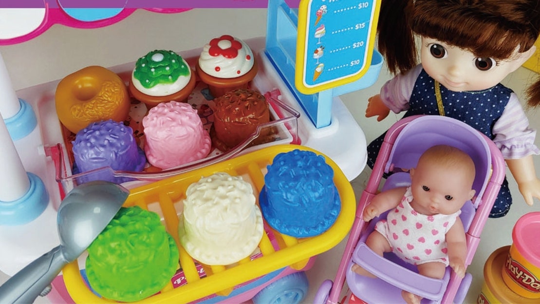 아기인형 콩순이와 아이스크림 케이크 카트 장난담 이야기 놀이 - 토이몽TV - 네이버 TV