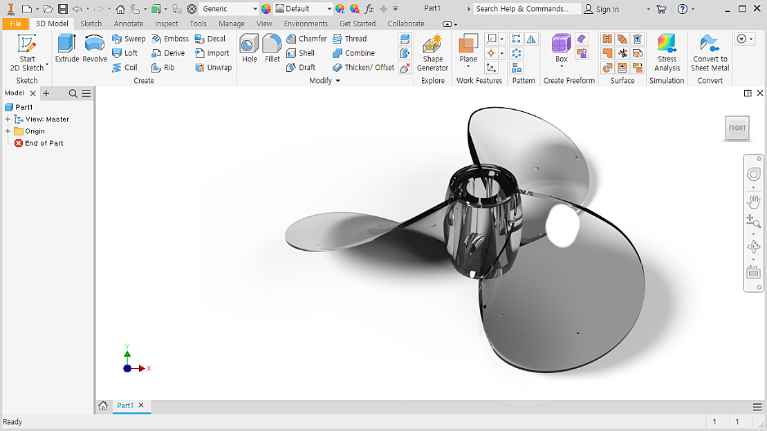 Autodesk Inventor Tutorial #19 - How to make Propeller - 네이버 TV