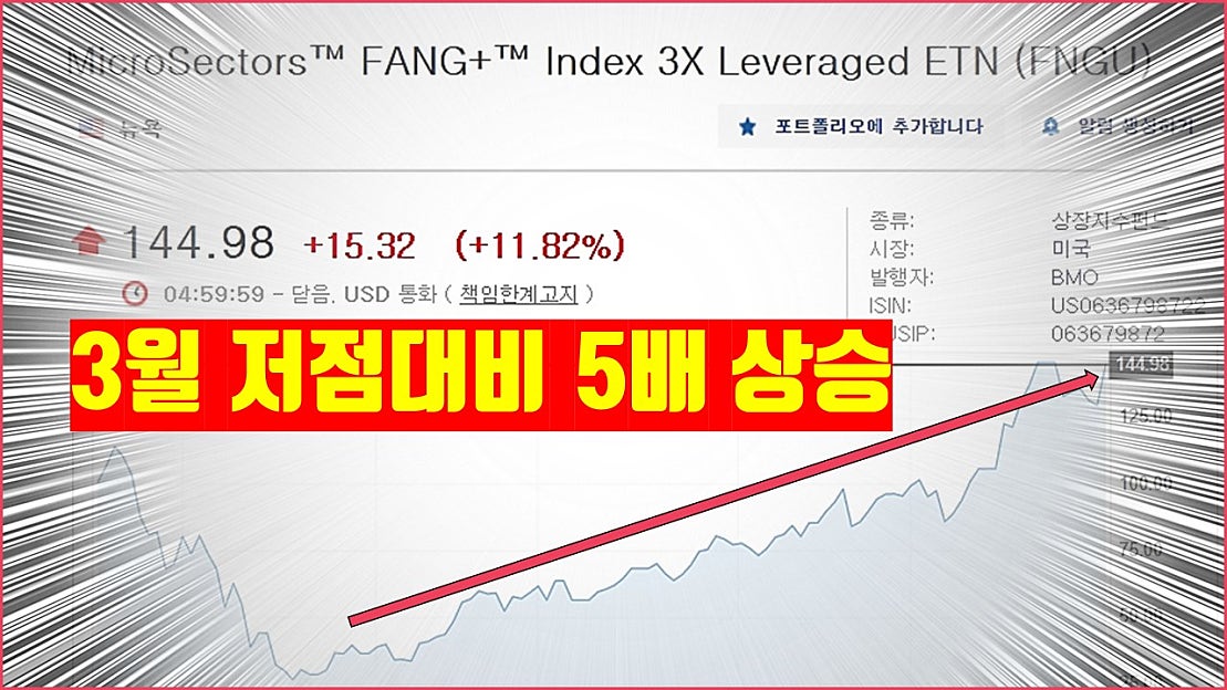 미국주식 추천 MicroSectors™ FANG+™ Index 3X Leveraged ETN (FNGU) 수익후기 (Feat ...