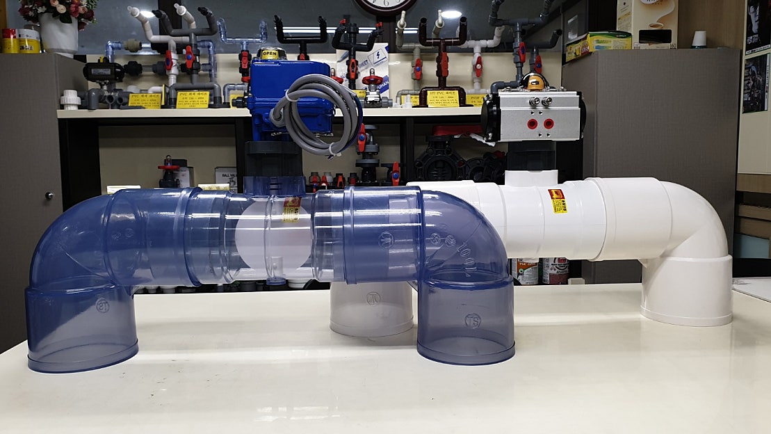 PVC 자동댐퍼 밸브.전동,공압담파. PVC Auto Damper Valve. Electric.Pneumatic.PVC .PP ...