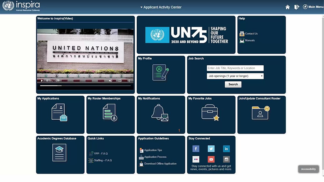 New Dashboard External 'UN inspira' - 네이버 TV