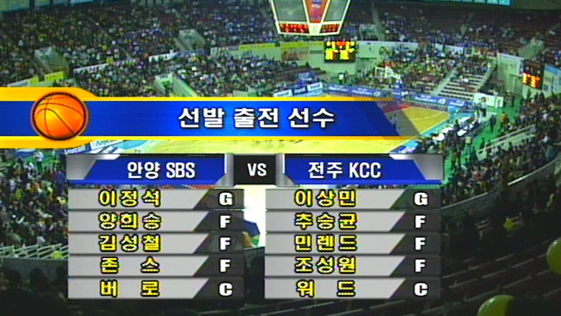 안양 SBS vs 전주 KCC - 플레이오프 4강 3차전 풀영상 Part 2 [04-05시즌] - 네이버 TV