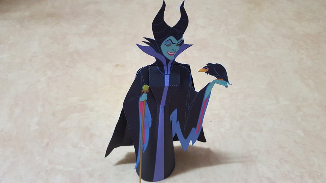 말레피센트 Maleficent 쉬운 페이퍼 크래프트 Paper Craft - 네이버 TV