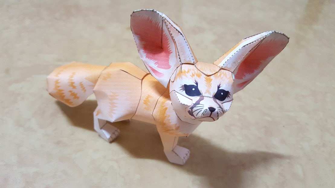 사막여우 Fennec Fox 쉬운 페이퍼 크래프트 Paper Craft - 네이버 TV