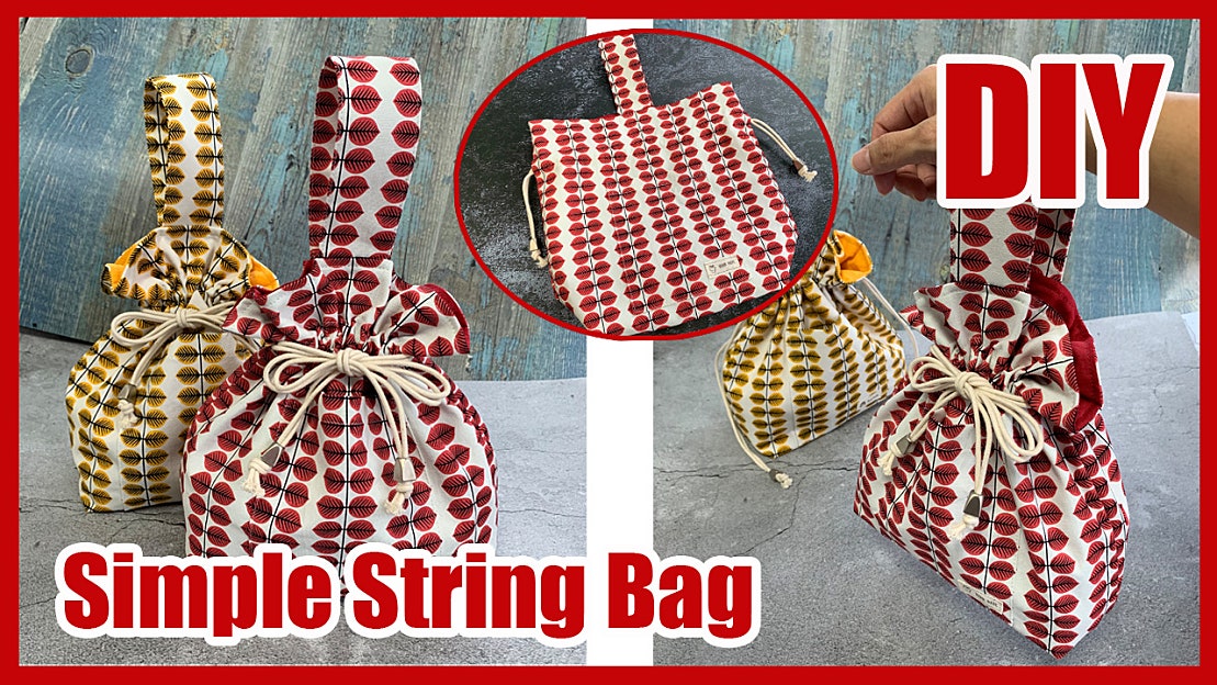 Diy원핸들 스트링 토트백 만들기 Simple String Bag 너무나 사랑스러운 복조리백 어바웃소잉 네이버 Tv