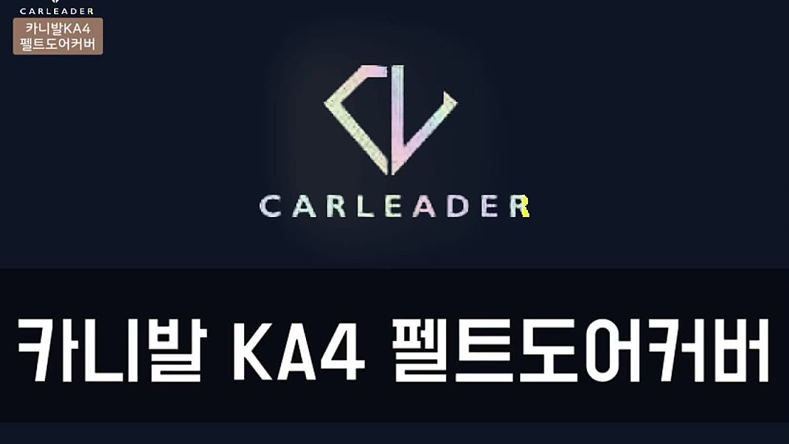 카리더 카니발 KA4 펠트도어커버 훌륭하다 bbb - 네이버 TV