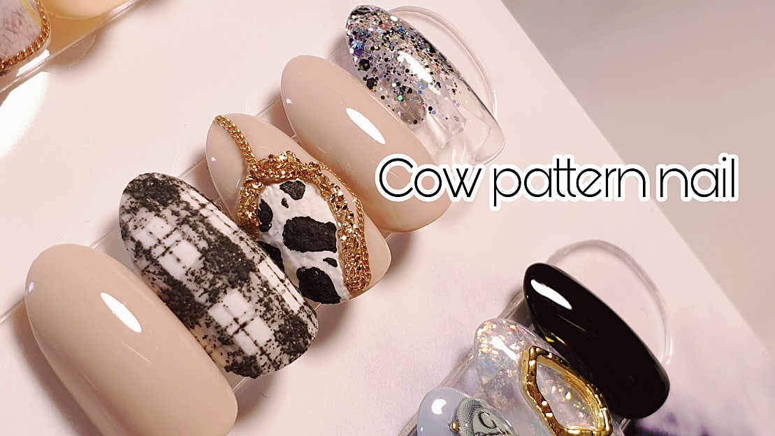 [#NOTD] 카우 패턴네일 / Cow patten nail, 쉽고 유니크한 포인트 네일아트 - 네이버 TV