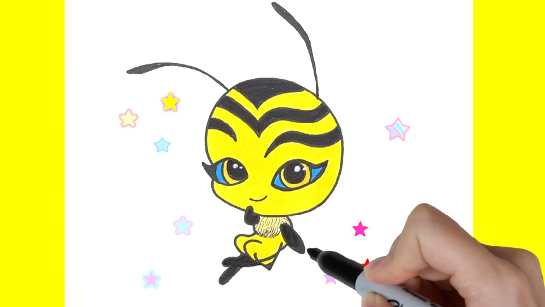 How to Draw Miraculous Ladybug Kwami ㅣPollen★ 미라큘러스 레이디버그 콰미요정 그리기 ㅣ폴렌 ...
