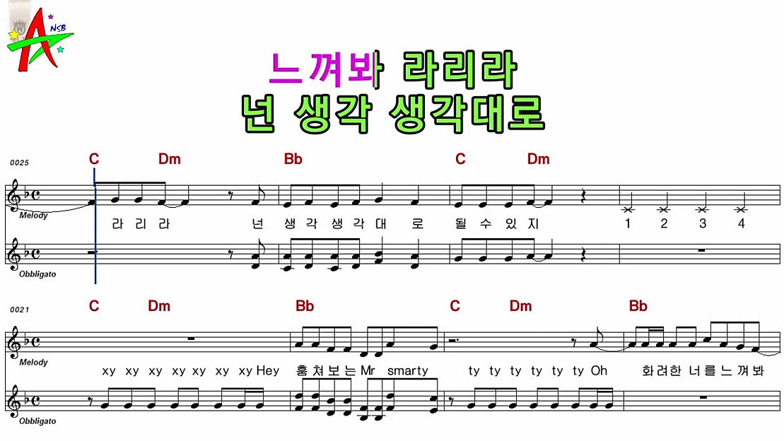 Queen 손담비 노래방 반주 악보 Mr 가사 영상 나도스타방송 네이버 Tv