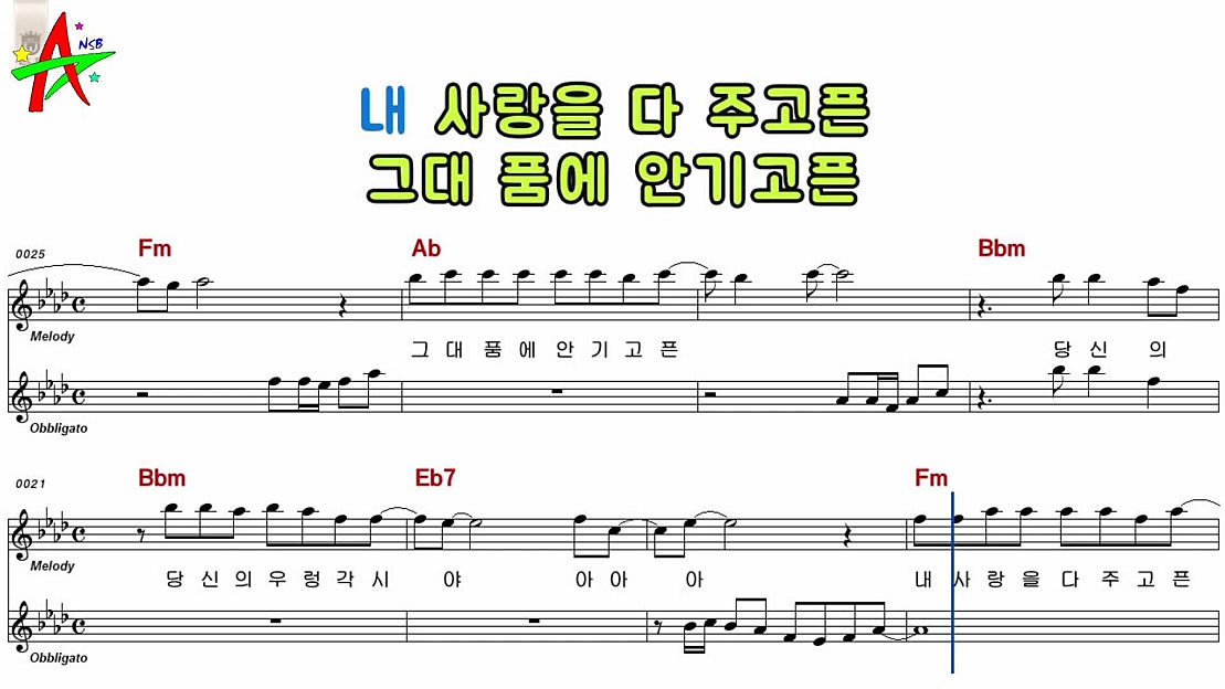 서방님 우렁각씨 정혜리 노래방 반주 악보 Mr 가사 영상 나도스타방송 네이버 Tv
