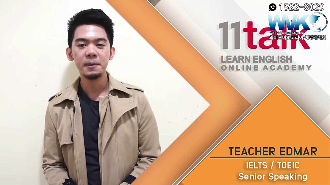 11talk 온라인 화상영어 - Edmar 선새님 소개 - 네이버 TV