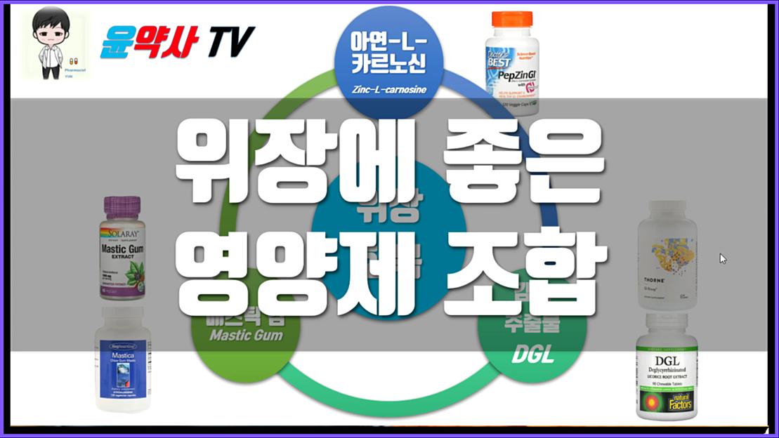 아이허브 위장 영양제 조합 - 네이버 TV