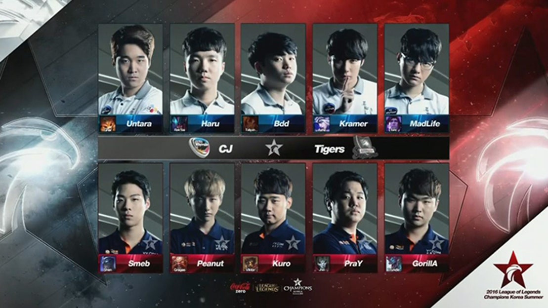 CJ vs 타이거즈 1세트 - OGN - 네이버 TV