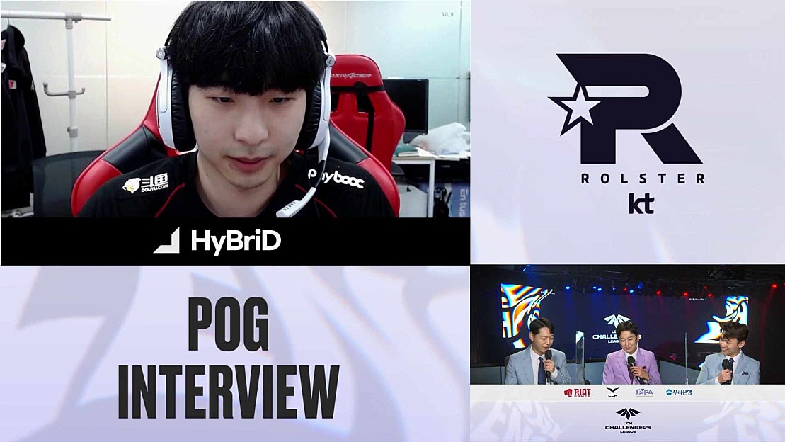 PLAYOFF ROUND1 MATCH2 POG KT 'HyBriD' 선수 인터뷰 - 네이버 TV