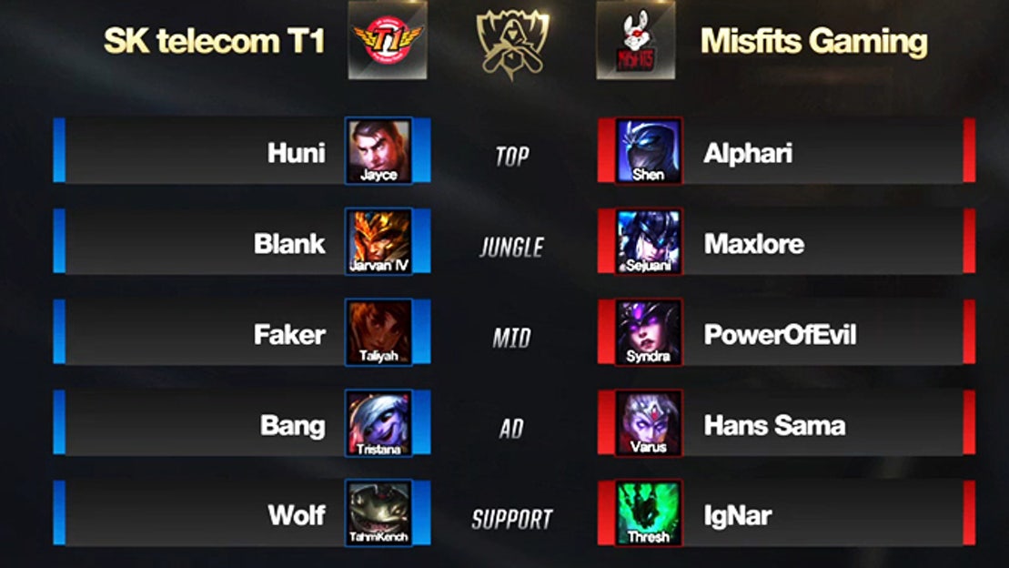 SKT vs Misfits 본선 토너먼트 Day2 5세트 - OGN - 네이버 TV