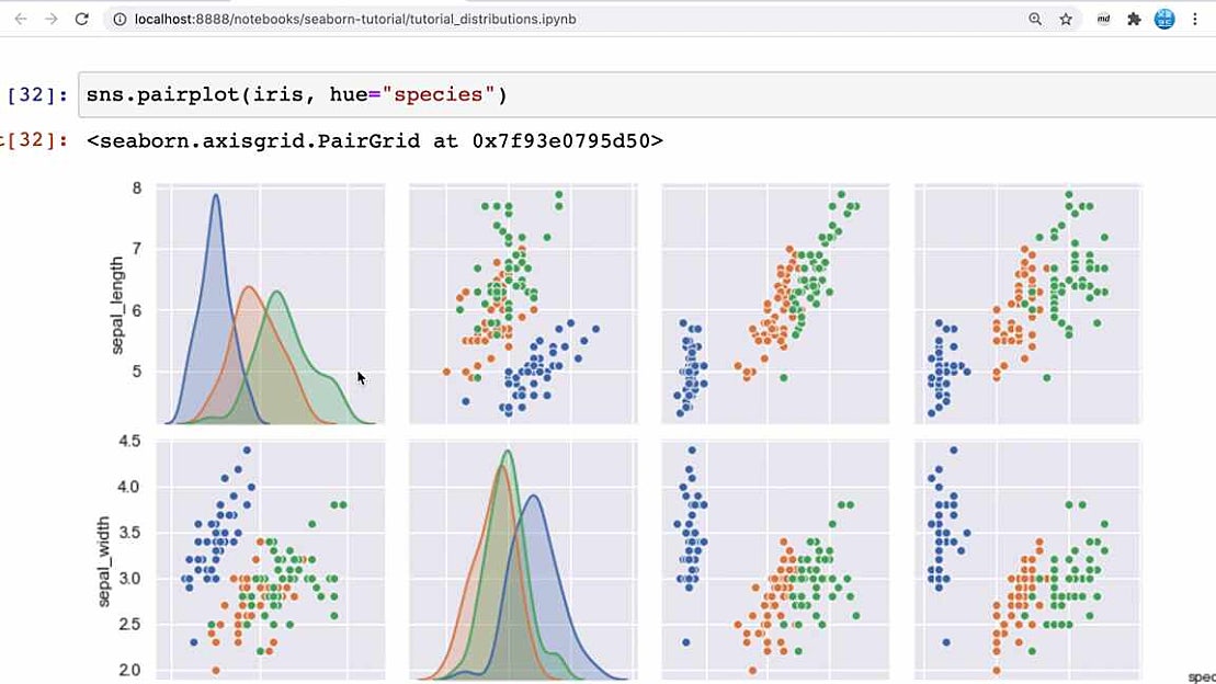 [3/3] 수치형 다변수의 빈도수 분포 PairGrid, pairplot - 네이버 TV