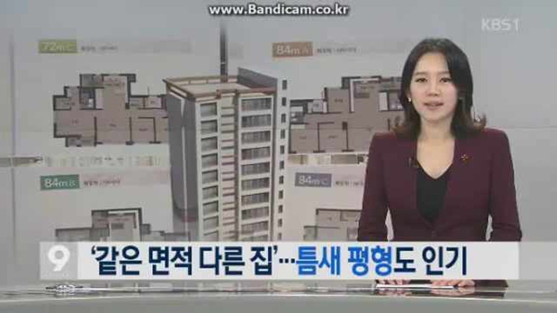 [경기도힐스테이트운정] '같은 면적 다른집’…아파트 틈새 평형도 인기 _ kbs 15.11.29 - 네이버 TV