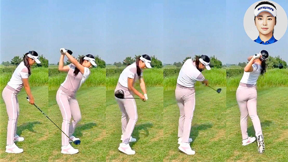 윤이나 프로 ユン・イナ Yoon Ina プロゴルファー DRIVER SHOT SLOW MOTION !!! - 네이버 TV