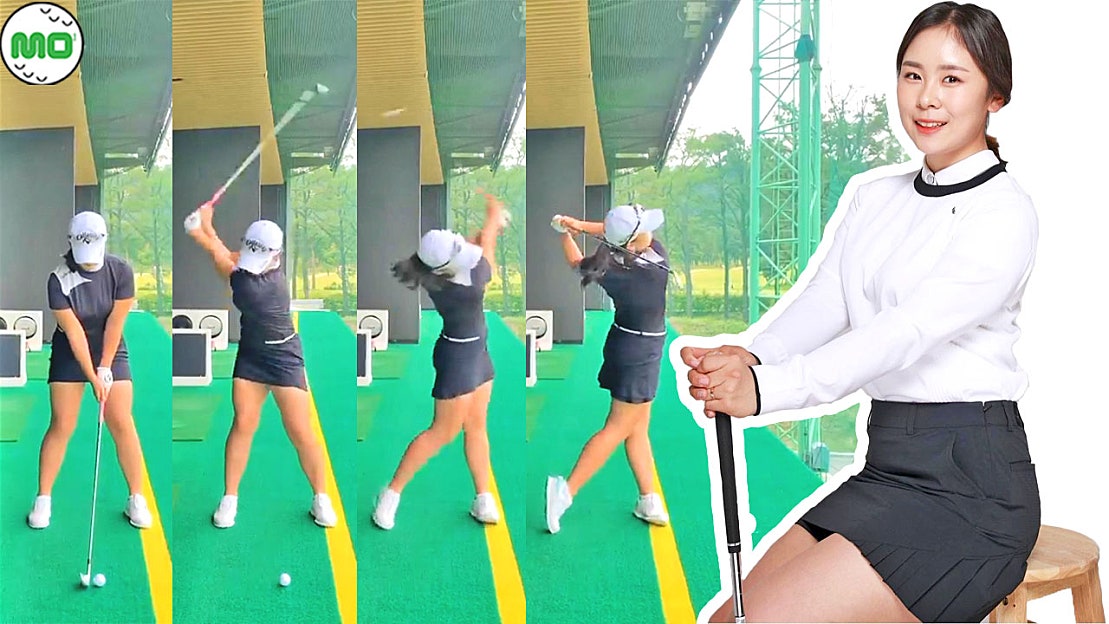 김하림 프로 キム・ハリム Kim Ha Rim 韓国の女子ゴルフ スローモーションスイング!!! - 네이버 TV