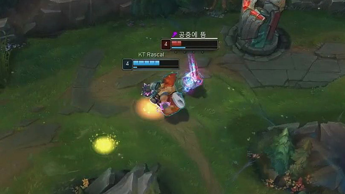 '라이너 킬 7번째' 탑에서 솔로 킬을 따내는 Rascal - 네이버 TV