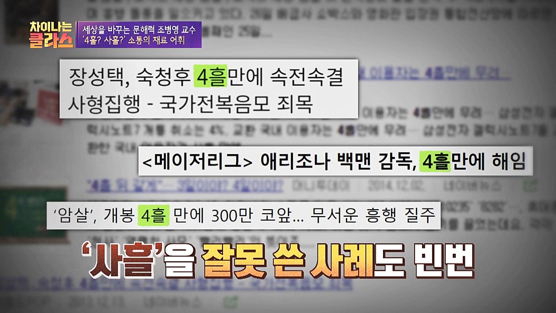 '4흘? 사흘?' 원활한 의사소통을 위한 기본 재료, 어휘 | JTBC 220306 방송 - 네이버 TV