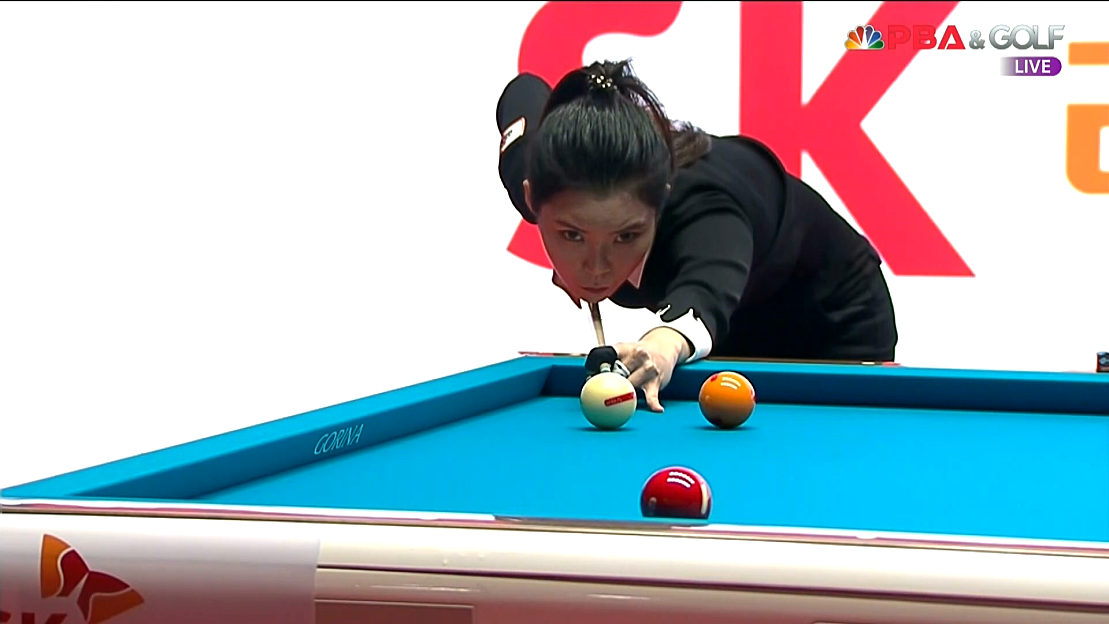 행운의 득점에 이은 4연속득점하는 이우경[SK렌터카 LPBA 월드챔피언십] - 네이버 TV