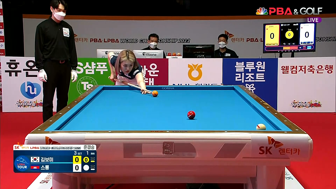 엄청난 두께 조절로 원뱅크 넣어치기 성공하는 김보미[SK렌터카 LPBA 월드챔피언십] - 네이버 TV