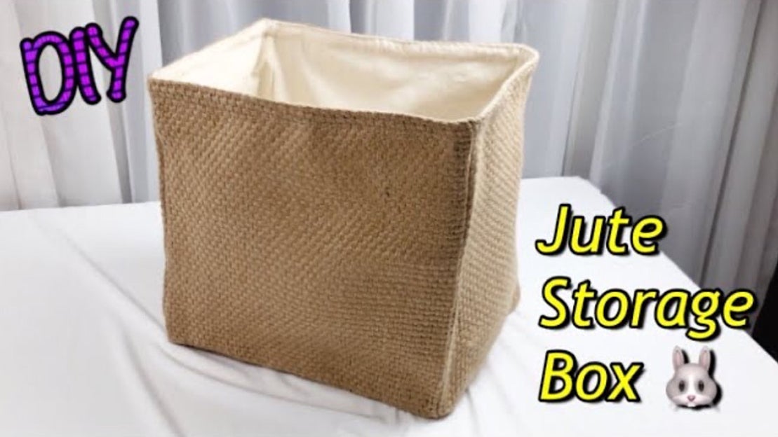 친환경 황마 수납 박스 만들기 | DIY Jute Storage Box - 네이버 TV