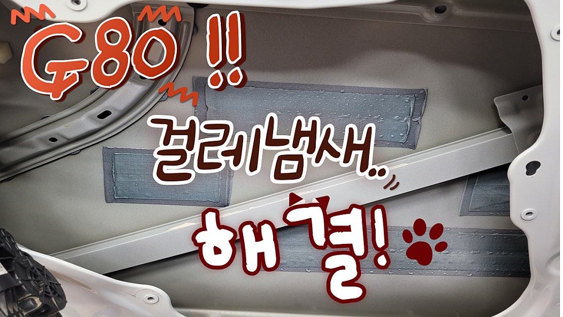 제네시스 G80 걸레냄새 악취 해결방법?? - 네이버 TV