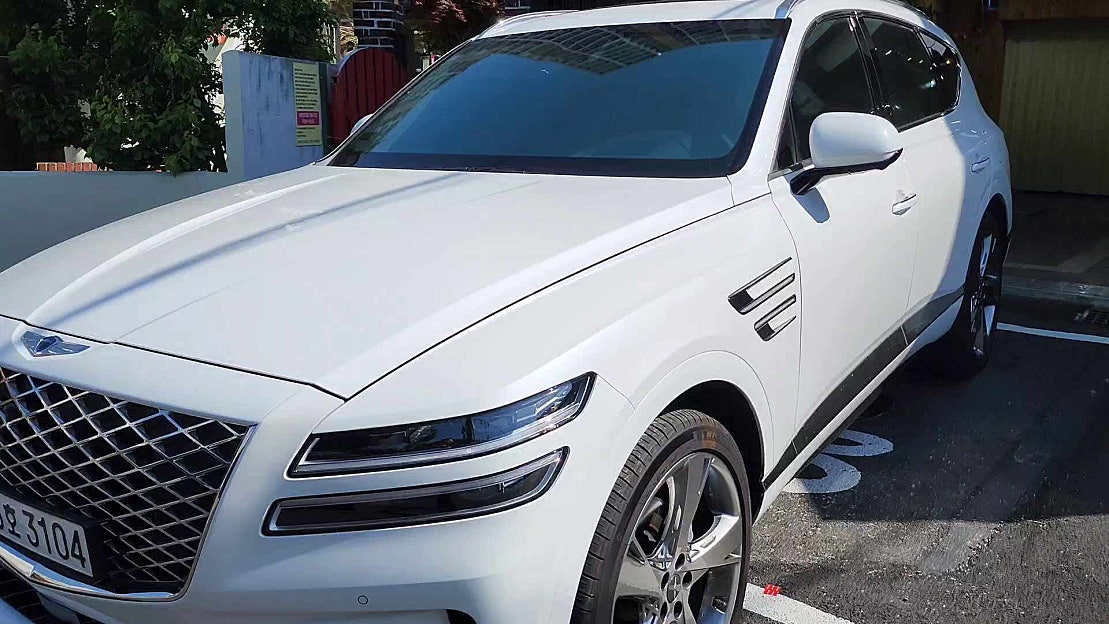 부산덴트 제네시스gv80 지붕 찌그러짐 해결했어요~! - 네이버 TV