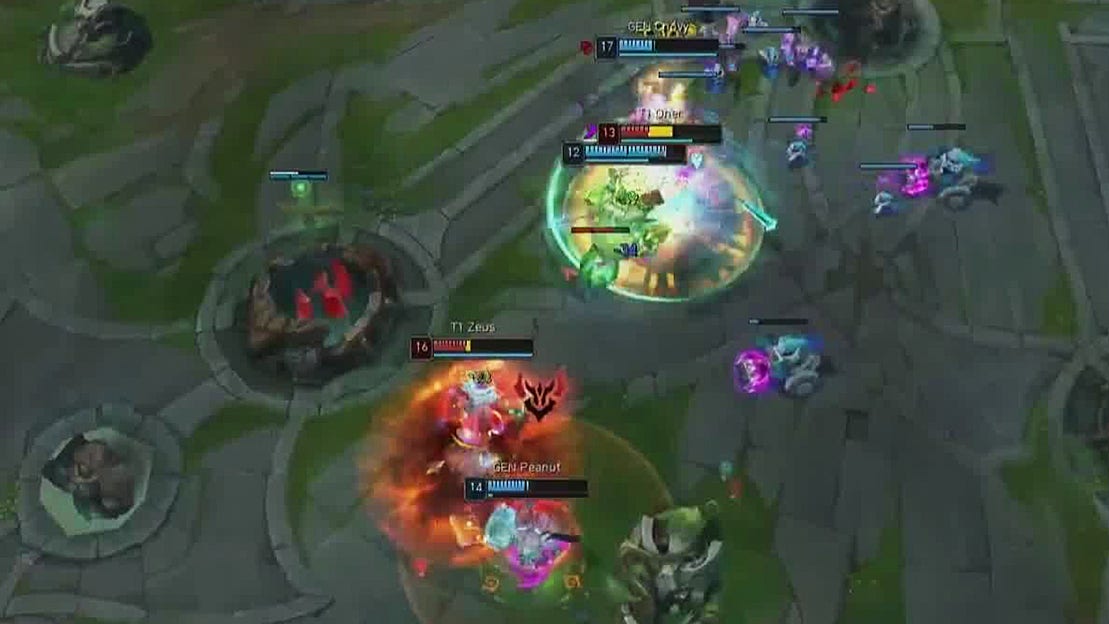 2킬을 추가하면서 에이스를 띄우는 GEN - 네이버 TV