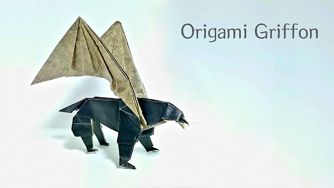 Origami Griffon 그리폰 접기 | 신화속 동물 접기 - 네이버 TV